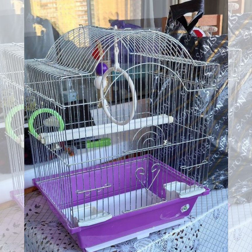 Клетка для попугая, волнистый попугай, маленькая