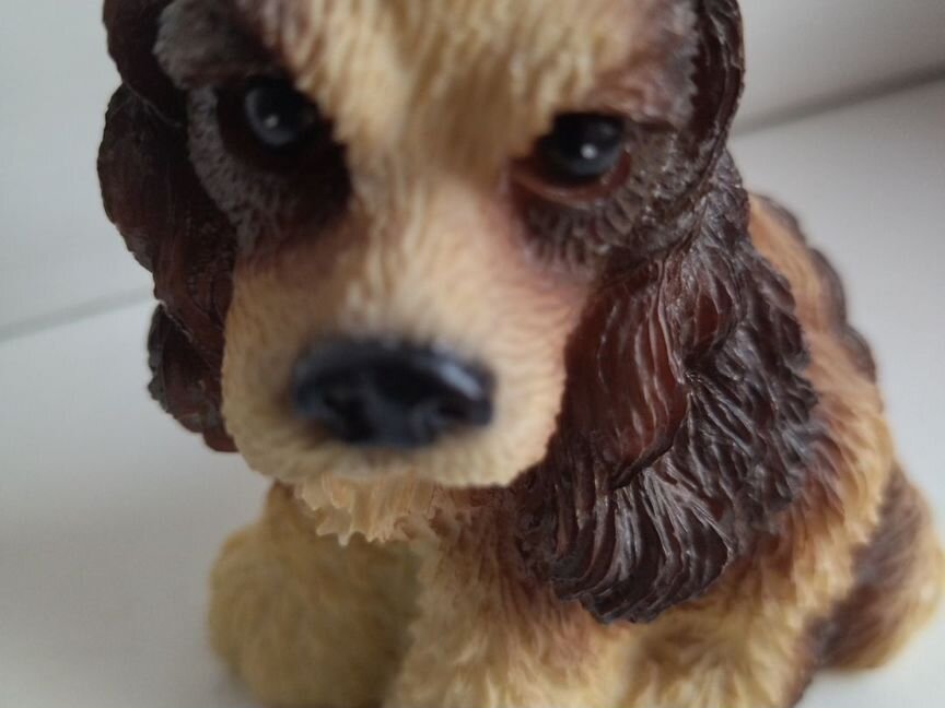 Кокер спаниель, собака из гипса