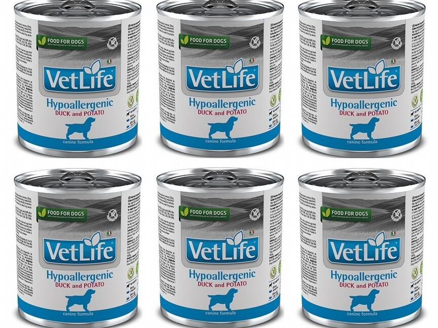 Vet Life Hypoallergenic, гипоаллергенный, с уткой