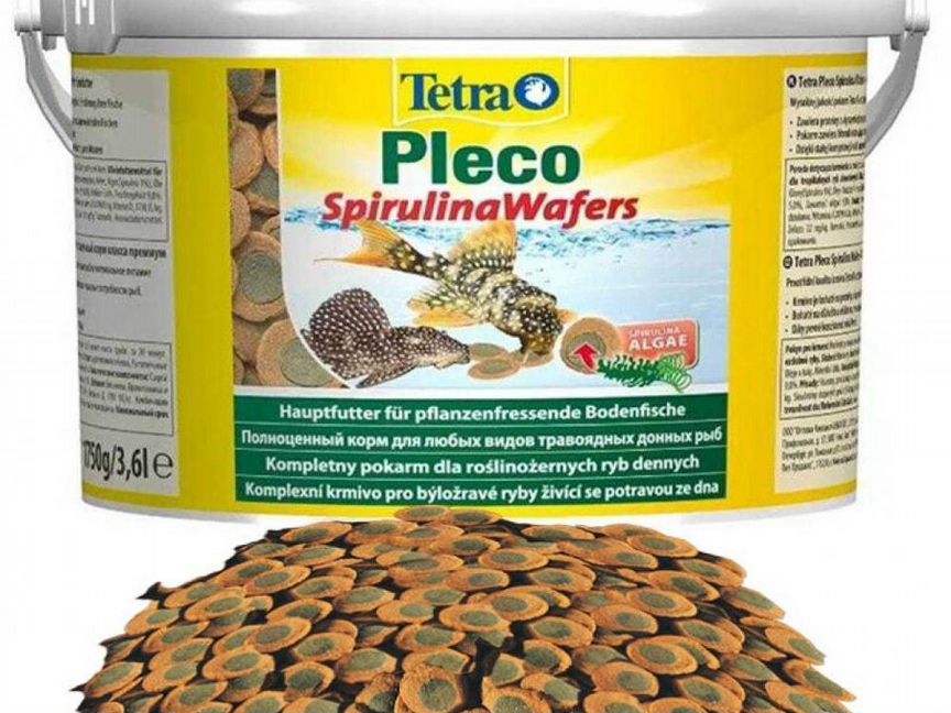 Корм Tetra Pleco Spirulina Wafers для сомов,100 гр