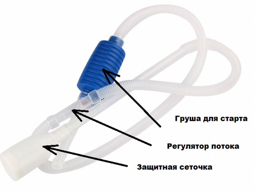Сифон для чистки грунта