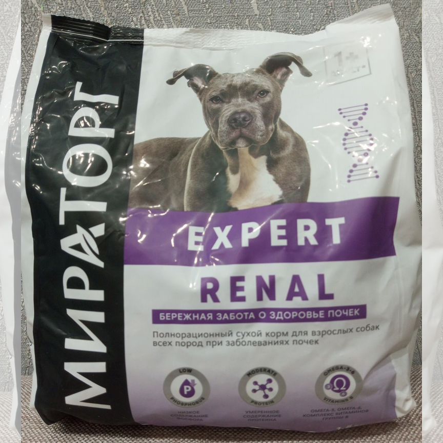 Корм для собак при заболеваниях почек 1,5 кг