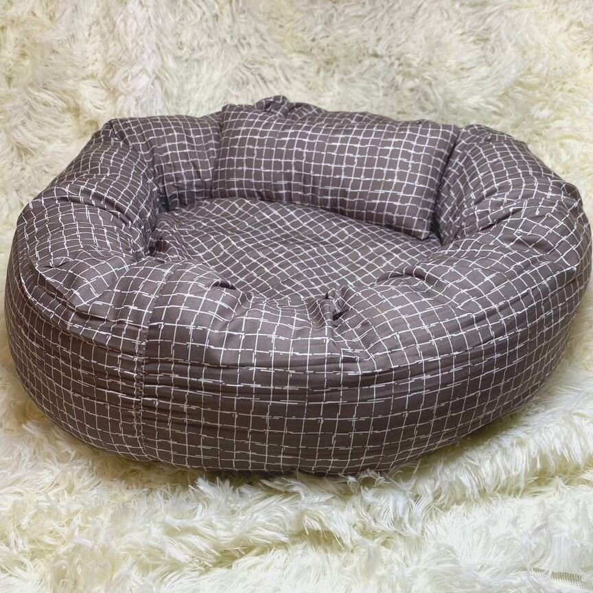 Лежанка круглая Пончик новая