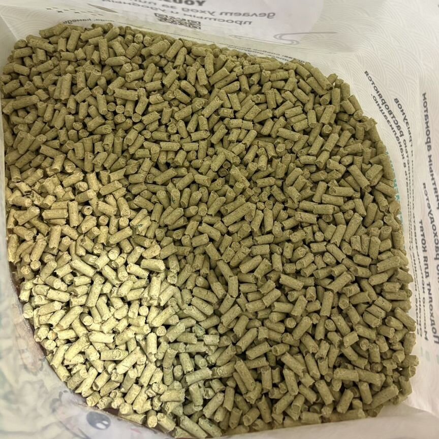 Комкующийся наполнитель для кошачьего туалета Тофу