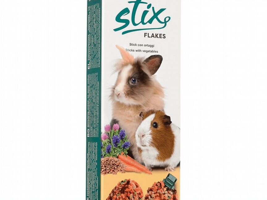 Лакомство для кроликов Padovan Stix flakes