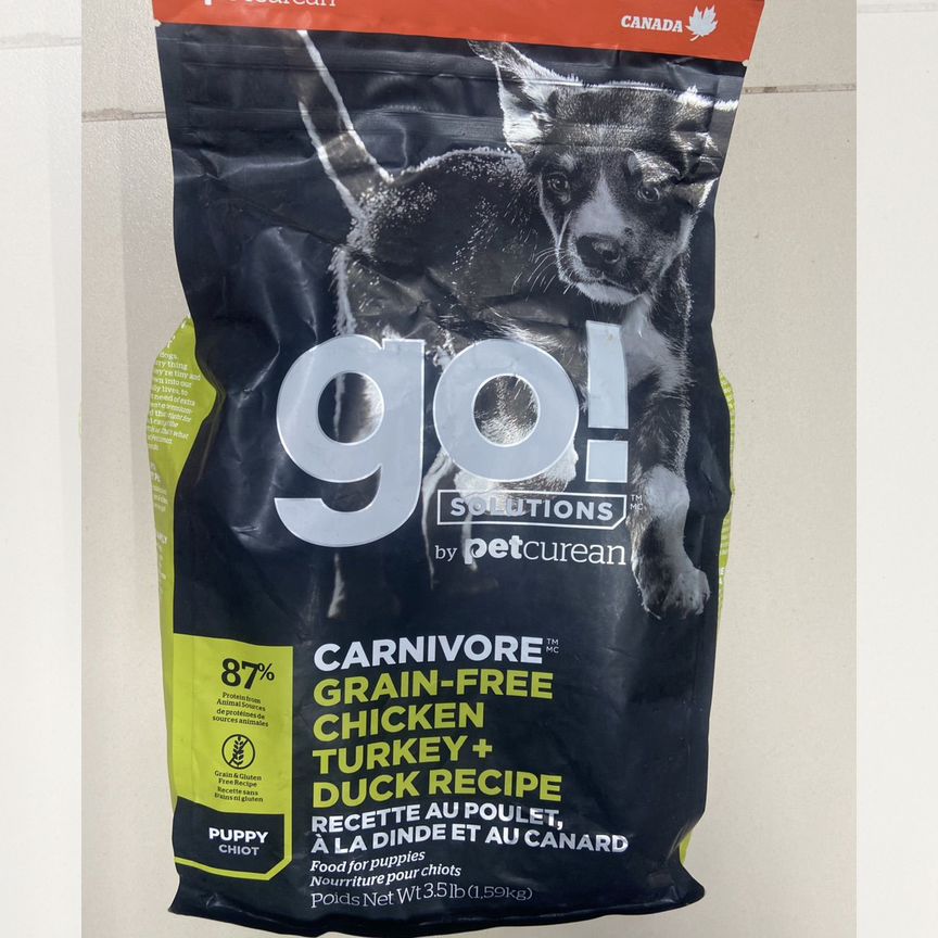 Сухой корм для щенков GO Carnivore беззерновой