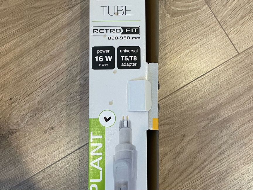 Светодиодная лампа leddy tube plant 16 w аквариум