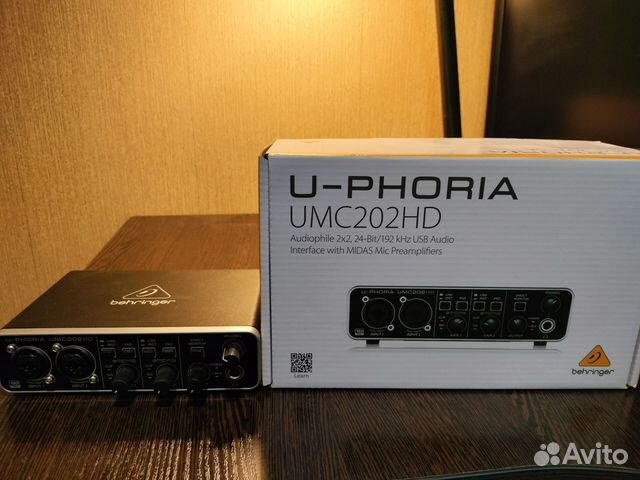 Звуковая карта Behringer U-Phoria UMC202HD купить в Санкт-Петербурге ...