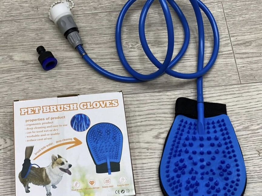 Щетка-душ для собак Pet Brush Gloves BD-190 оптом