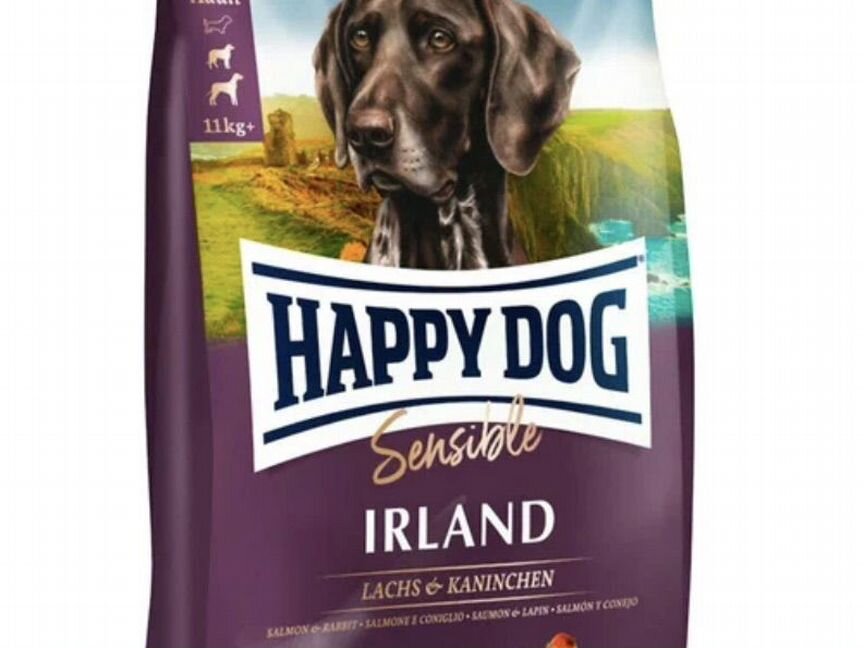 Сухой корм для собак happy DOG irland 12,5 кн