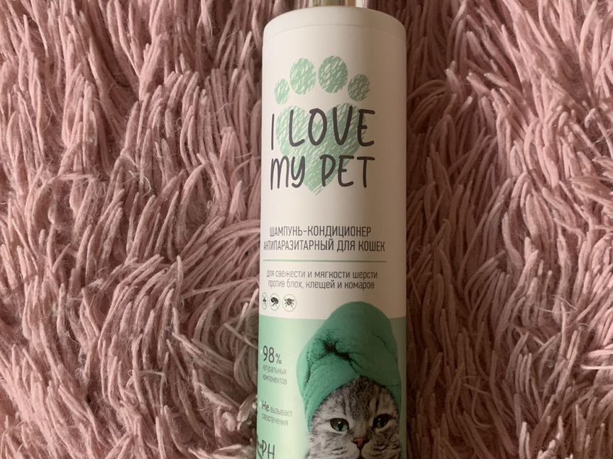 Шампунь антипаразитарный для кошек «I love my pet»