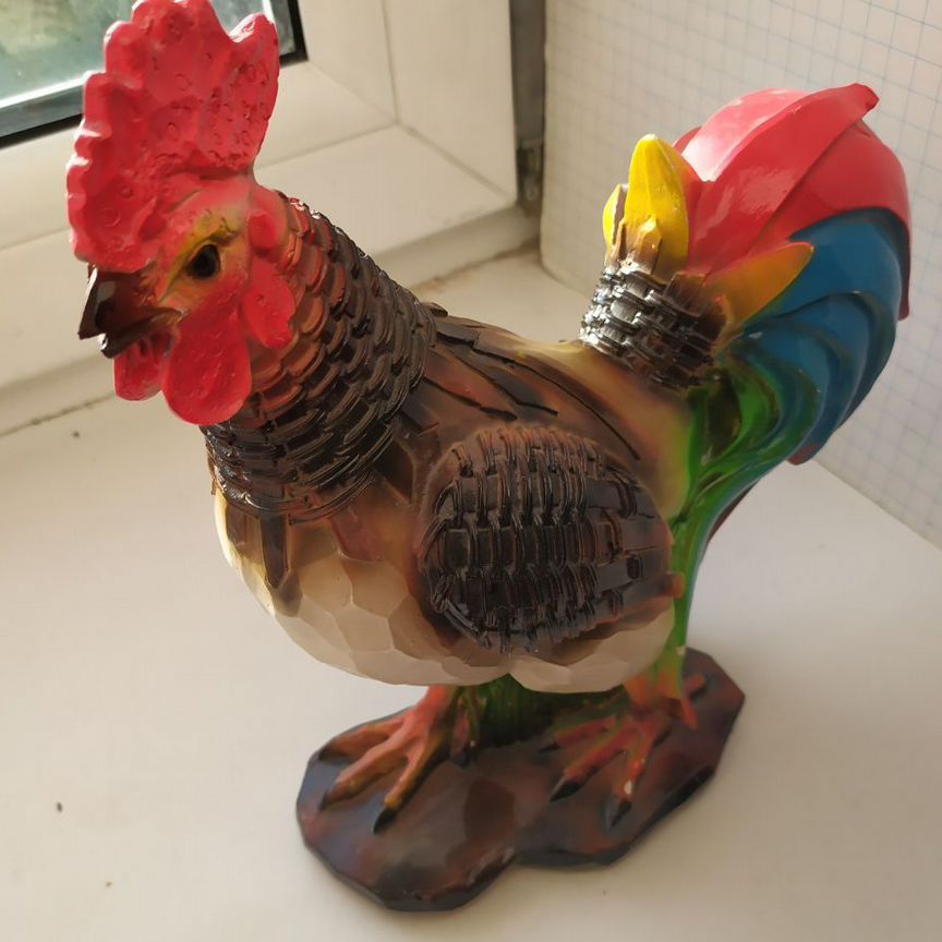 Фигурка птицы гипсовая