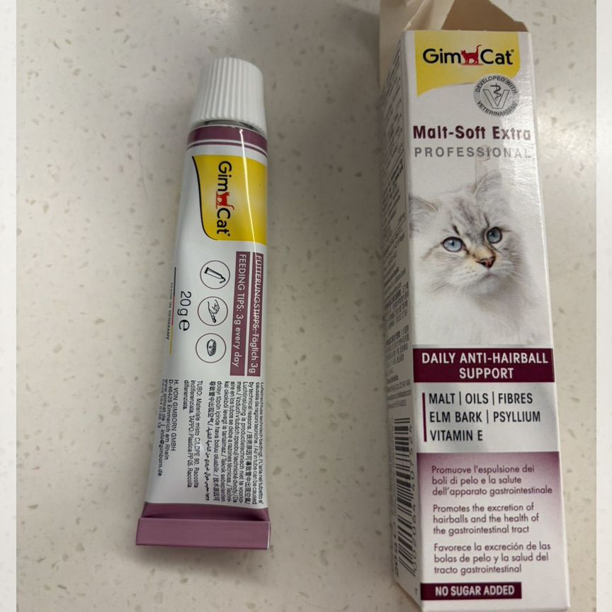 Паста для вывода шерсти gim cat