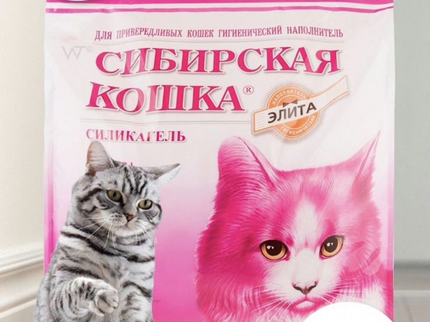Наполнитель Сибирская кошка, силикагель, 16 л