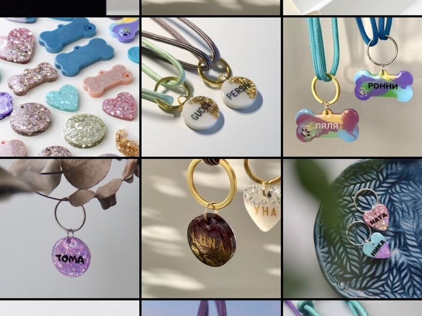 Адресник для собак и кошек из эпоксидной смолы