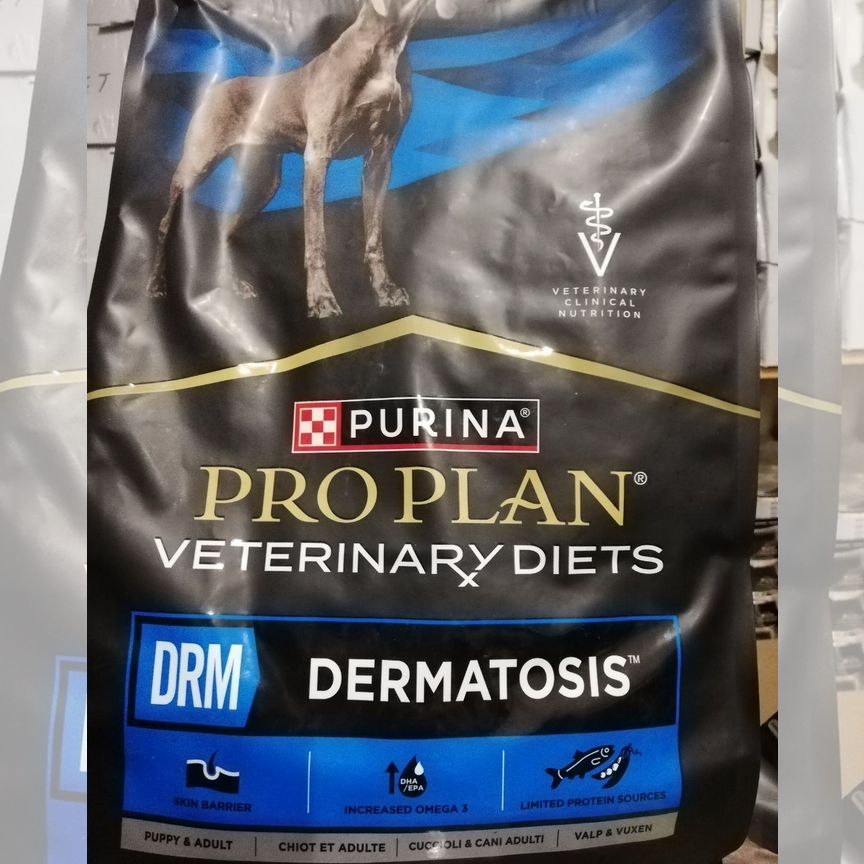 Корм для собак DRM dermatosis 3 кг