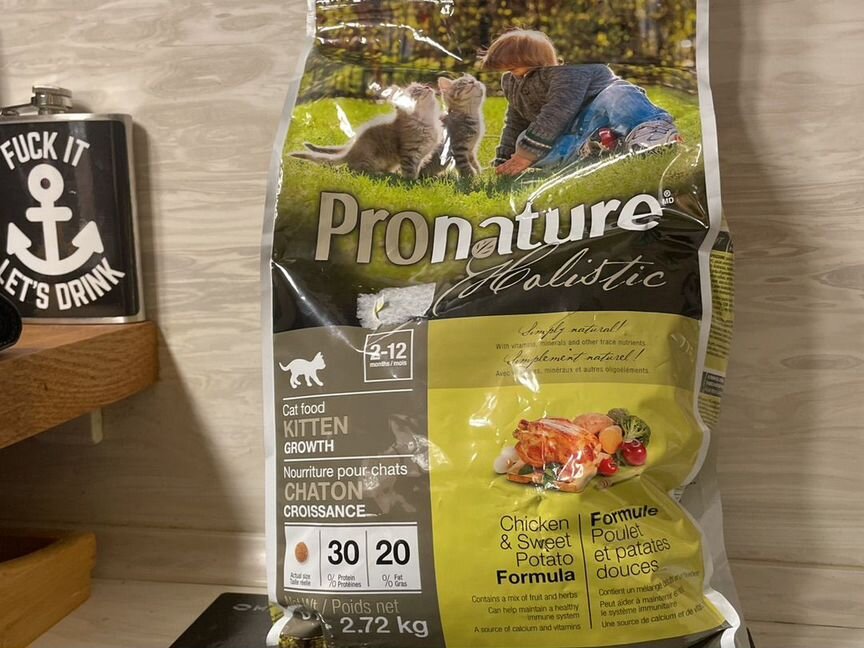 Корм для котят Pronature Holistic Курица и Батат