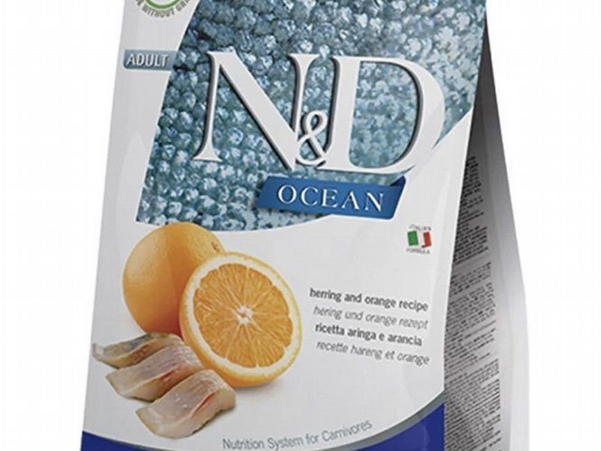 Farmina N&D сельдь и апельсин, 10кг