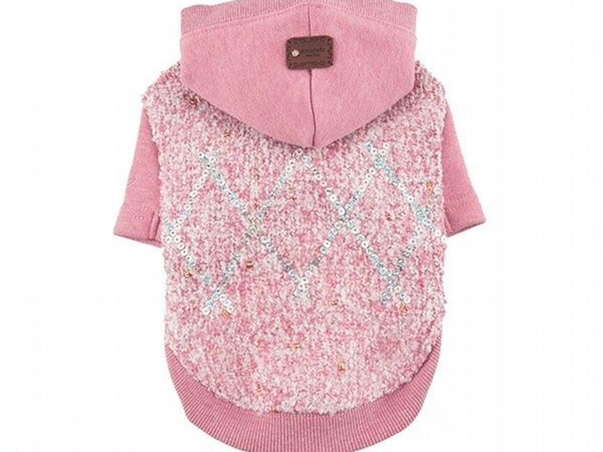 Pinkaholic худи с капюшоном с ромбами из пайеток н