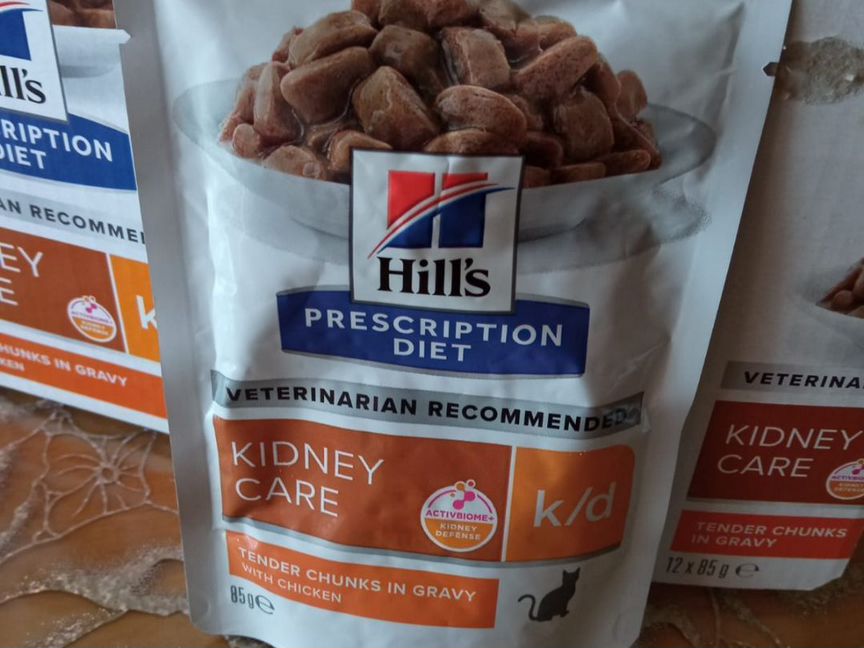 Корм для кошек hills k/d курица