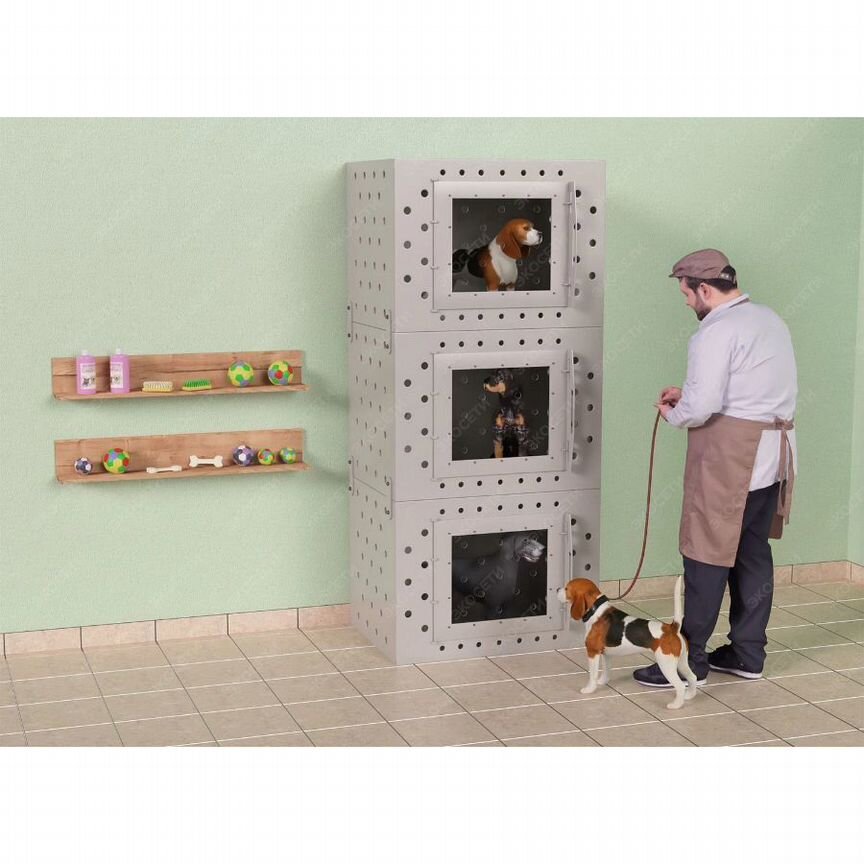 Клетка для животных груминг, приют, ветклиника