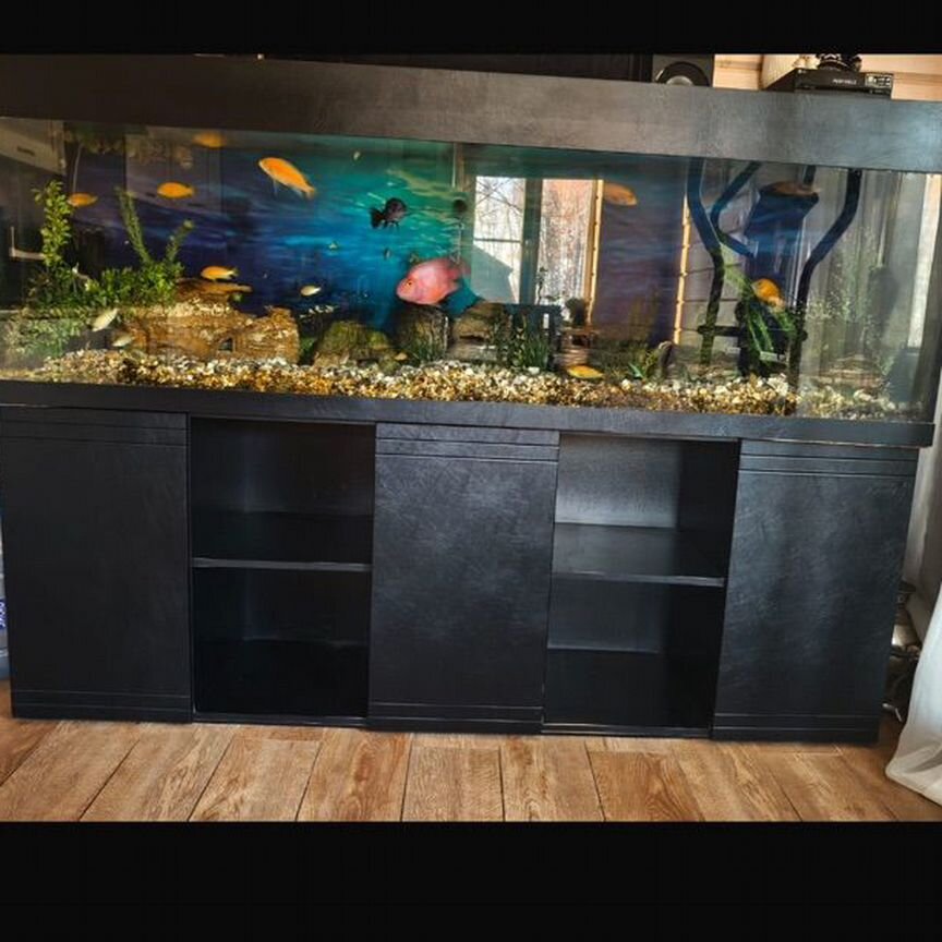 Аквариум с тумбой 500 литров