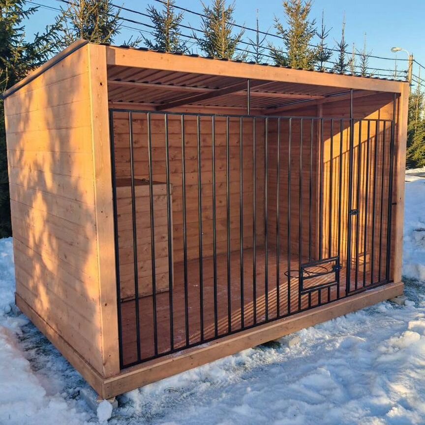 Готовый уличный вольер для собак с доставкой