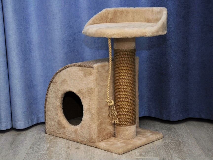 Кошачий дом, когтеточка, домик для кошки