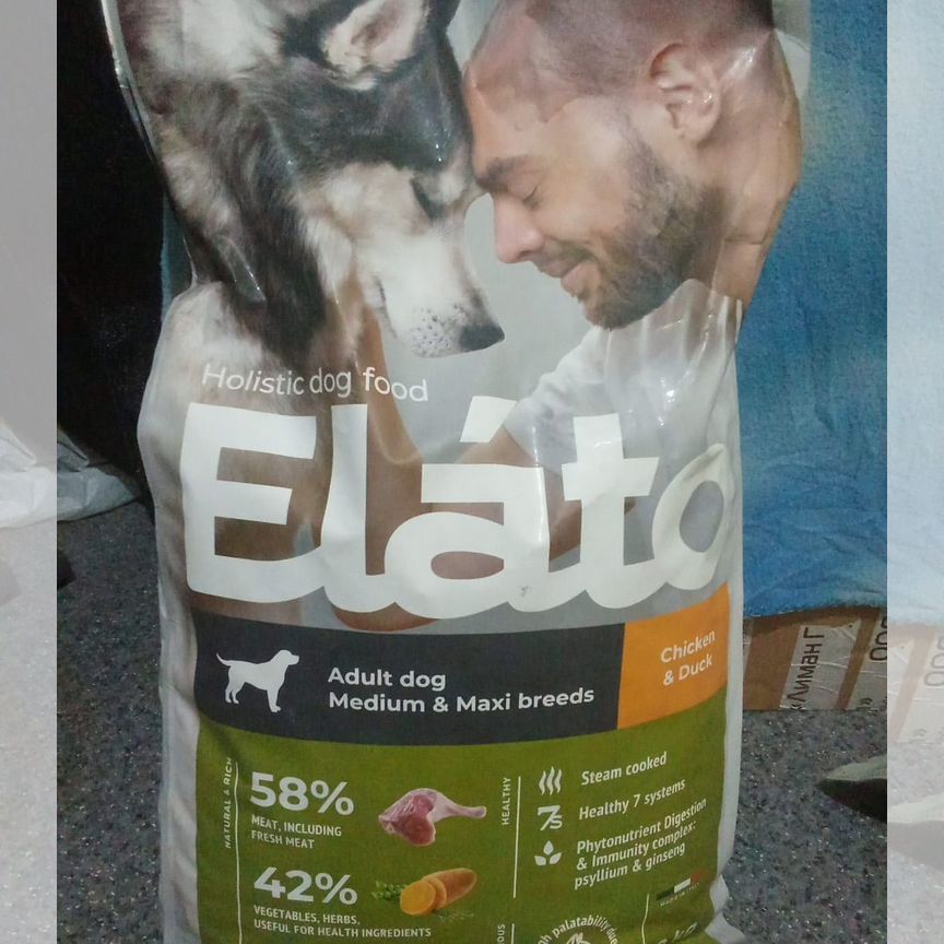 Корм для собак elato 8 kg