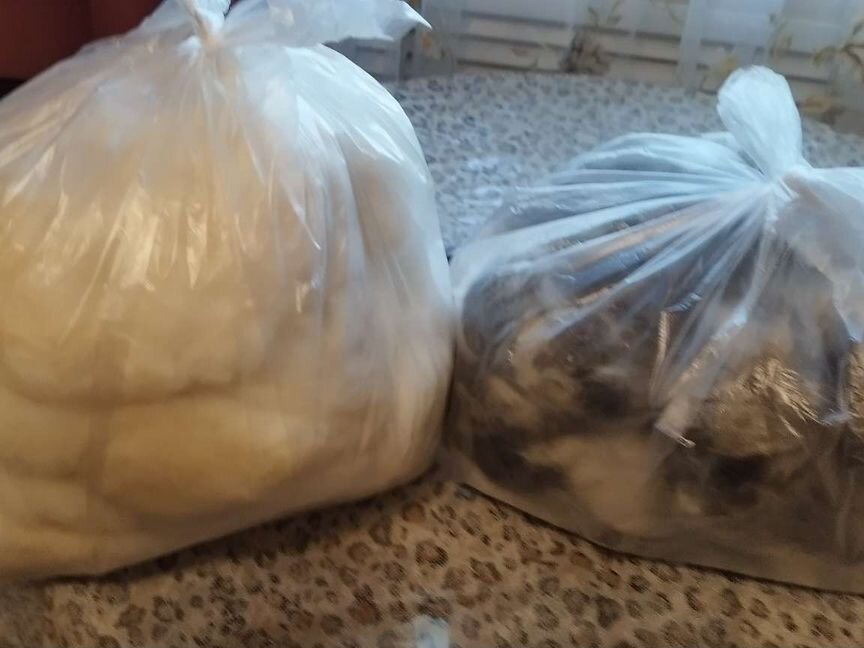 Собачья шерсть пух