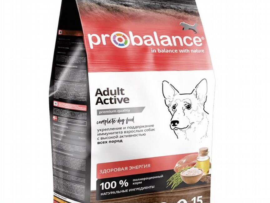Корм д/взрослых собак с высокой активностью
