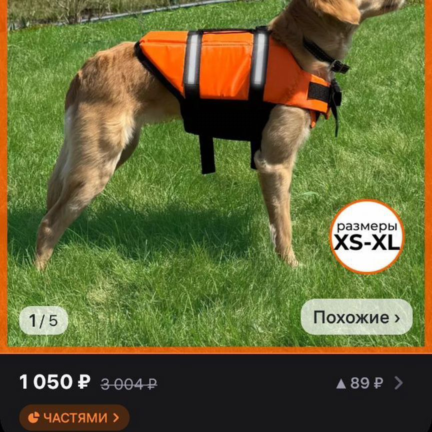 Спасательный жилет для собаки