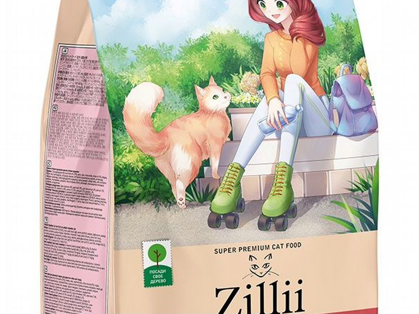 Сухой корм для кошек Zillii Зилли индейка 10 кг