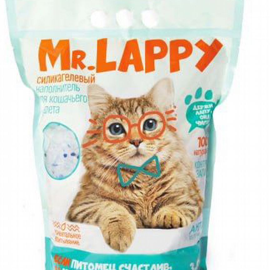 Силикагелевый наполнитель Mr.Lappy 3,8 литра