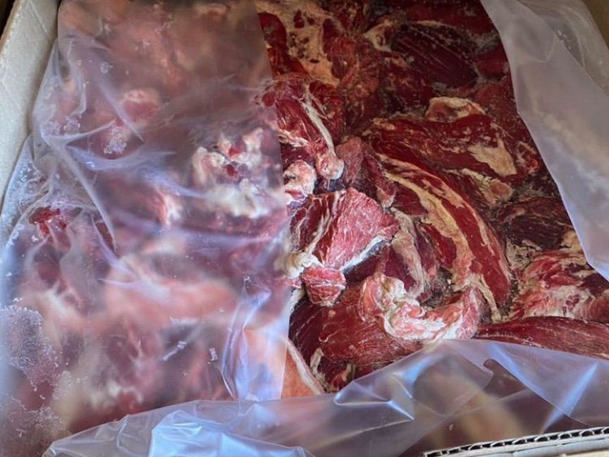 Мясообрезь с говяжих голов без кости
