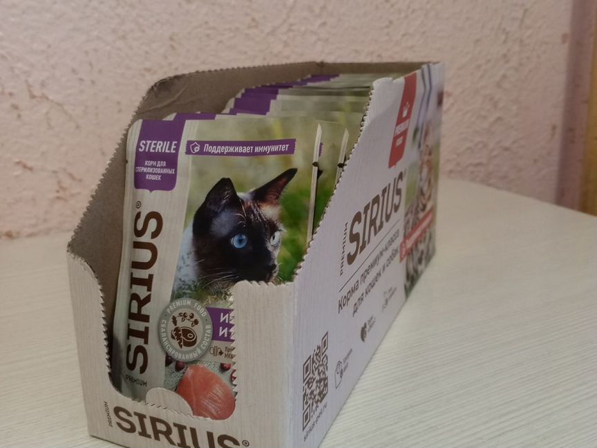 Влажный корм для кошек Sirius