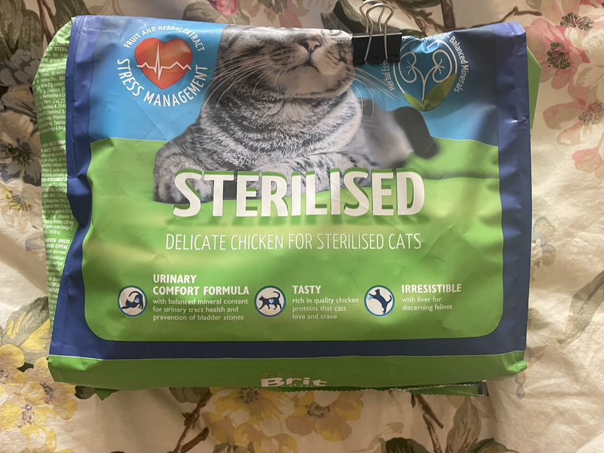 Brit premium sterelized с курицей для кошек