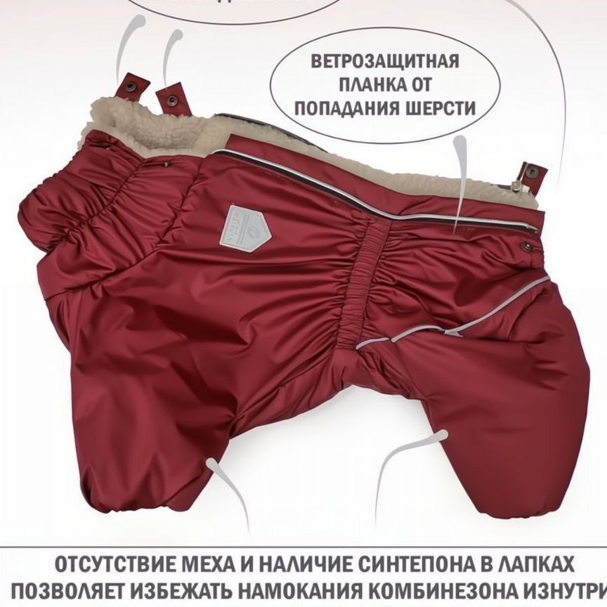 Зимний комбинезон для девочки французский бульдог