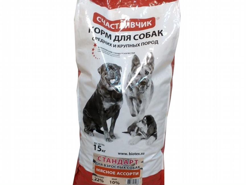 Счастливчик корма для собак и кошек