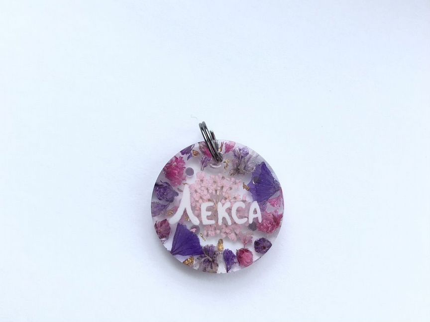 Адресник из эпоксидной смолы