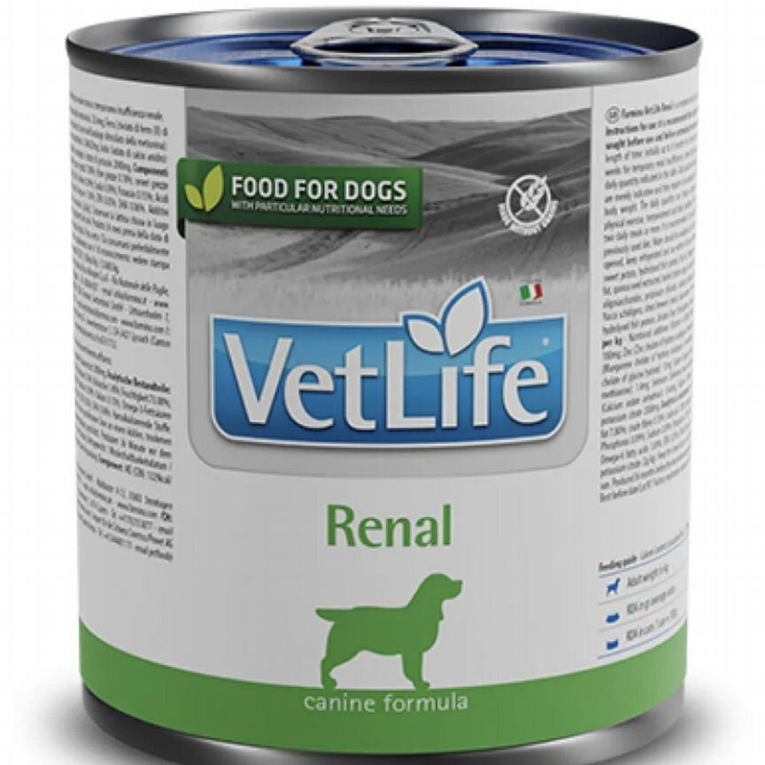 Влажный корм для собак Vet Life Renal