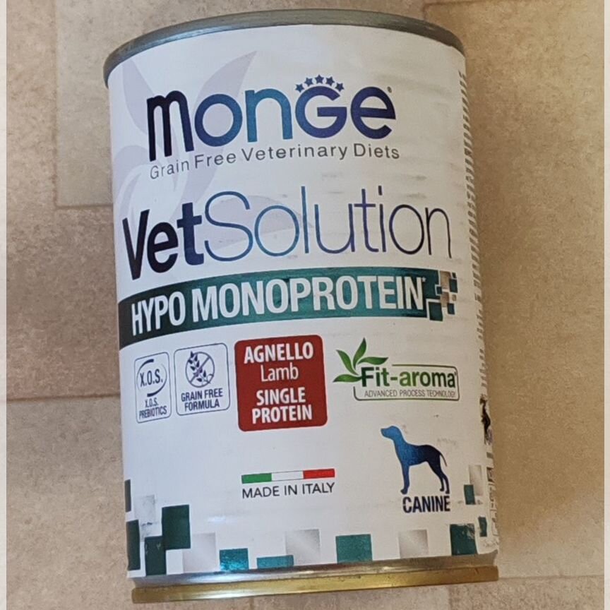 Monge vetsolution hypo для собак консервы 400 гр