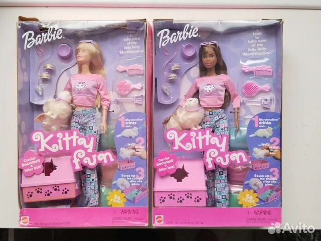 Редкая Kitty Fun Barbie с кошкой, 2 вида купить в Москве | Хобби и ...