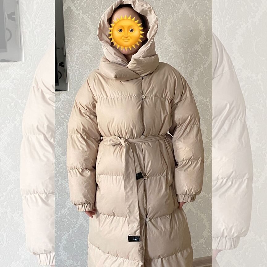 Пуховик женский длинный 44 46