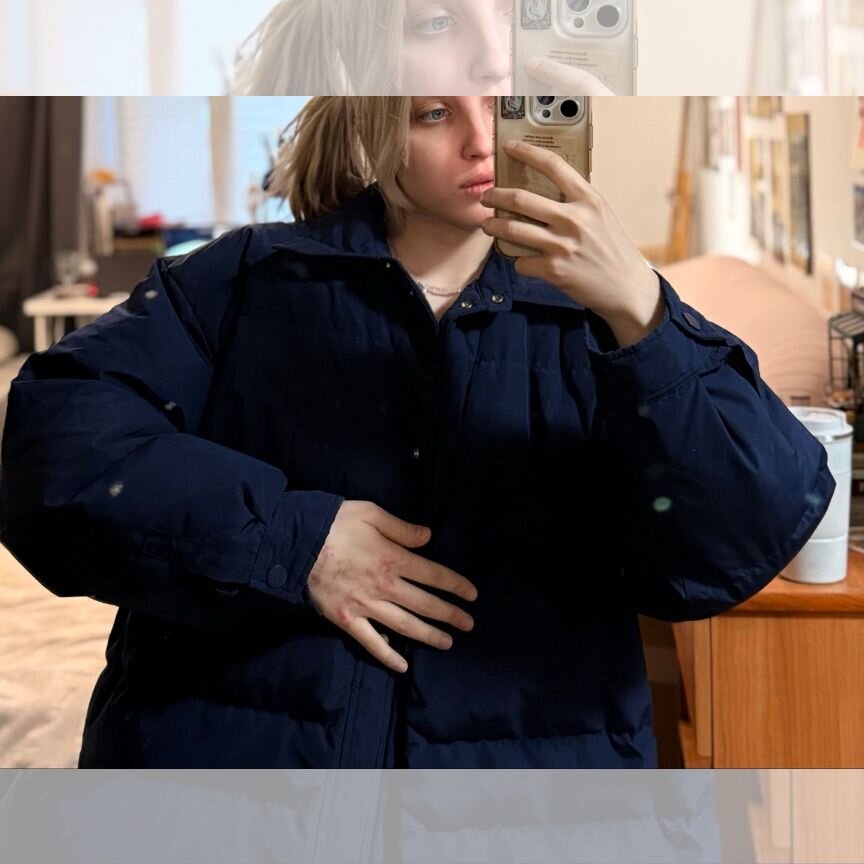 Зимняя пуховая куртка Lichi с воротником рубашка