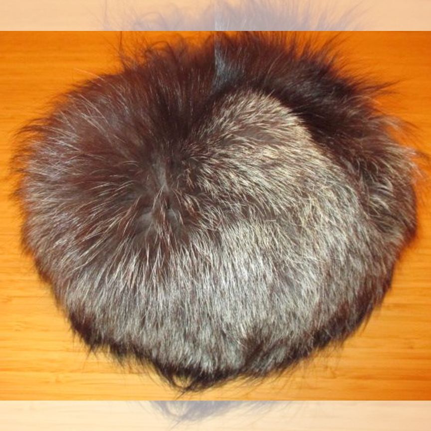 Шапка из чернобурой лисы 58 р-р