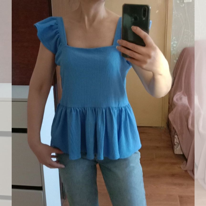 Топ блузка с баской Papaya 46-48,48