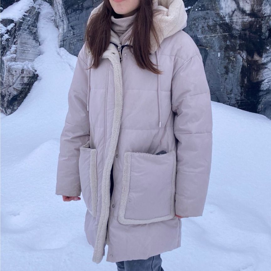 Пуховик зимний женский 42