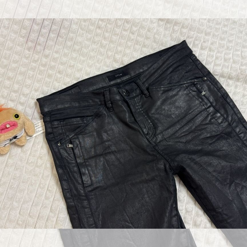 Джинсы вощеные waxed y2k