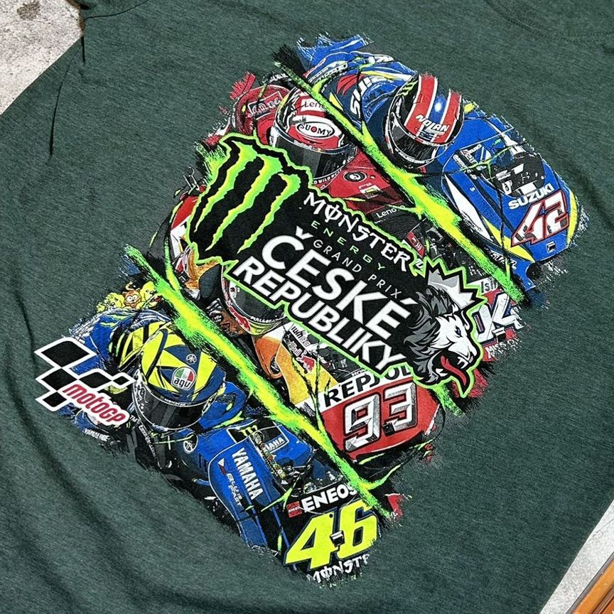 Футболка мерч MotoGP Monster Energy оригинал